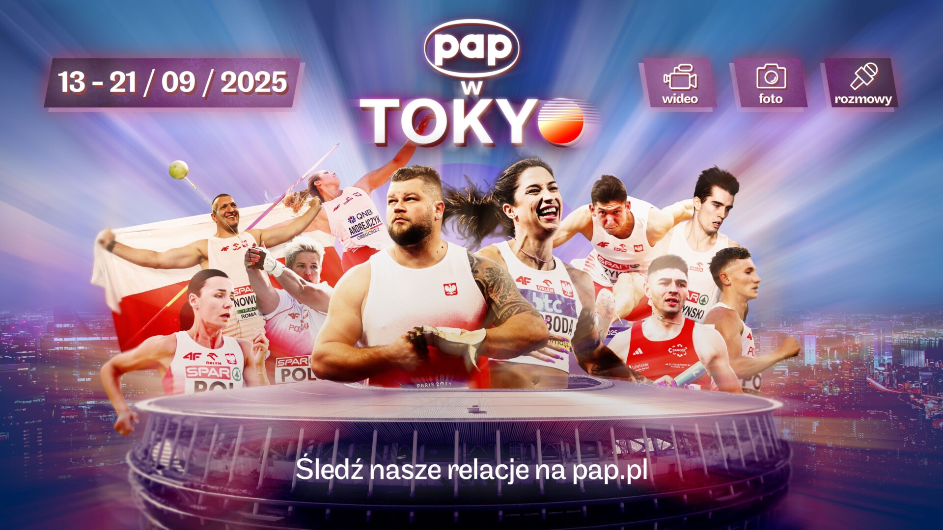 PAP na lekkoatletycznych MŚ Tokio | Twoje Radio Tylko Przeboje!